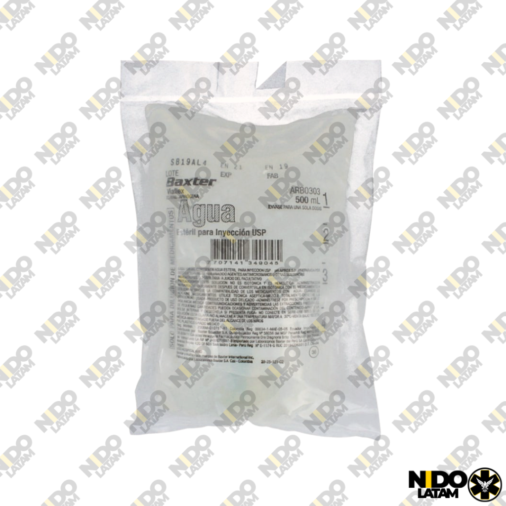 AGUA ESTERIL SOLUCIÓN INYECTABLE 500 ML – NIDO LATAM SAS